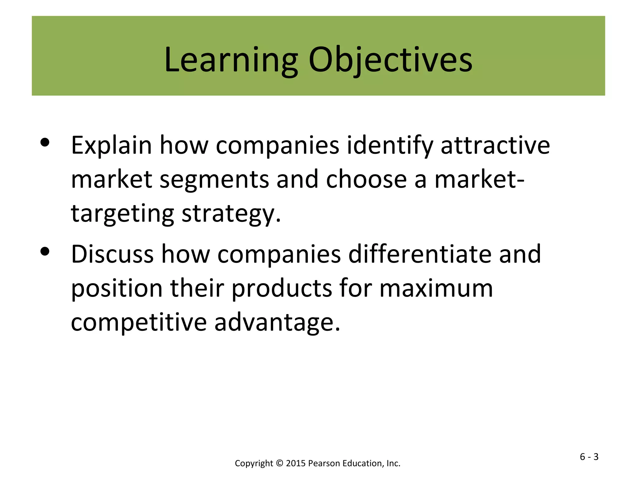 Chp 7 customer driven marketing strategy creating value for target ...