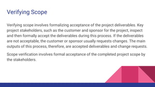 Project scope management | PPTX