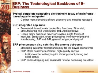 Chp08 Building Erp | PPT | Business I.T. | Business