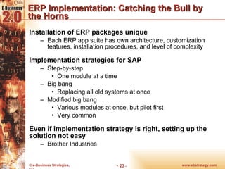 Chp08 Building Erp | PPT