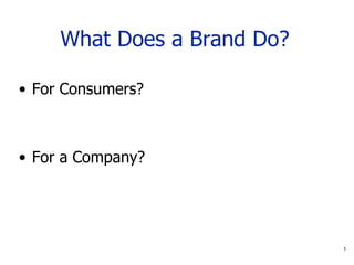 Brands & Brand Management | PPT