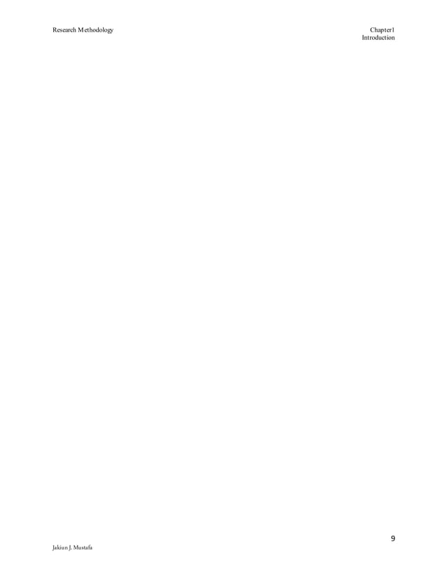 Research Methodology - introduction | DOCX | Science