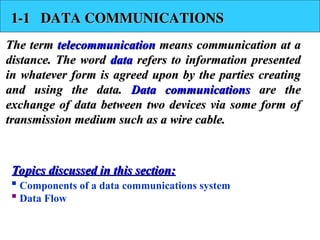 CHP_1.ppt DATA COMMUNICATION IN COMPUTER NETWORKING | PPT
