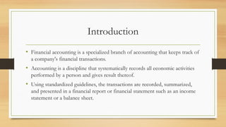 Introduction to Financial Accounting and | PPTX