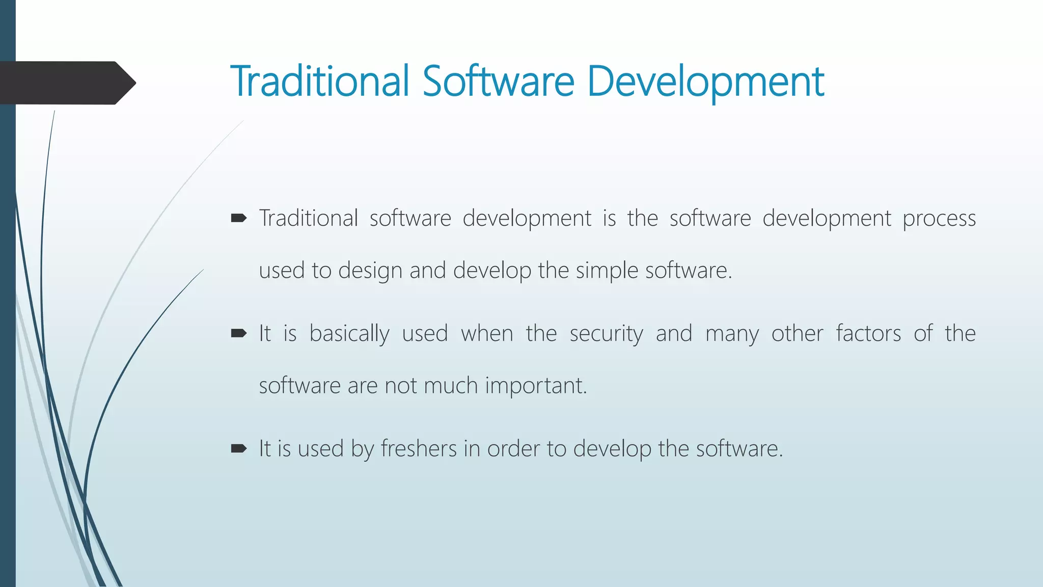 Difference between traditional and agile software development | PPTX