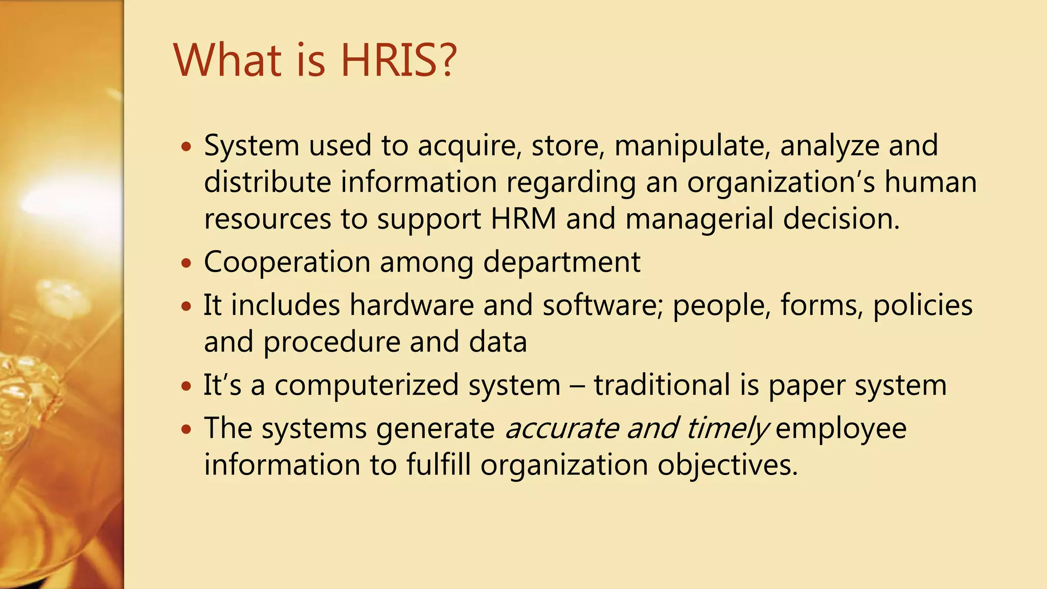 Chp 1 introduction to hris | PPT
