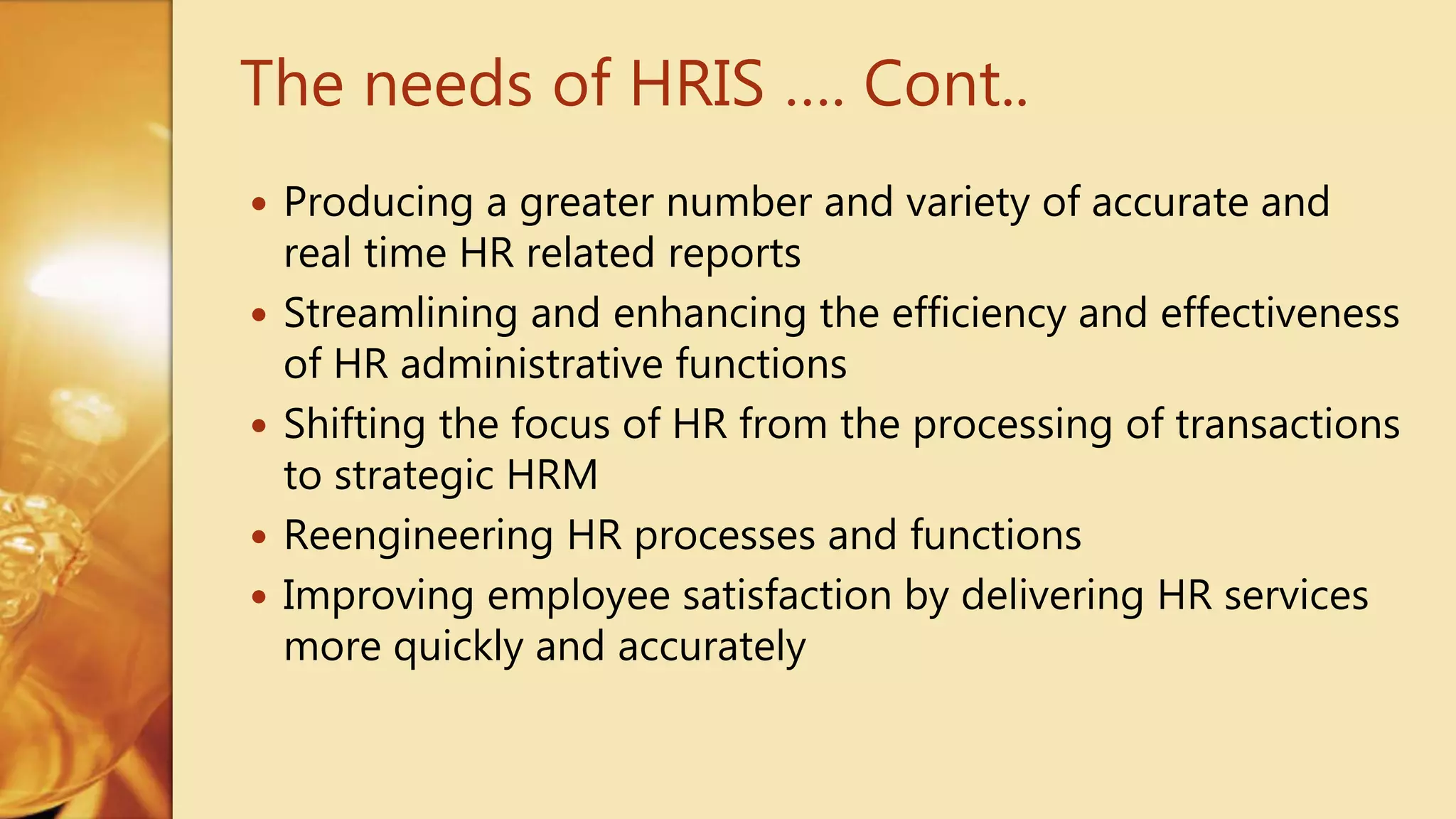 Chp 1 introduction to hris | PPTX