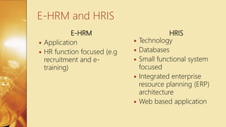 Chp 1 introduction to hris | PPTX