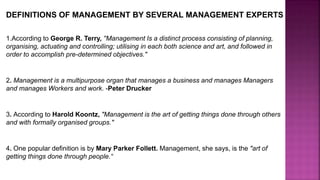 Introduction To Management And Organisation- Foundation Course Semester ...