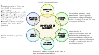 Logistics Management and supply chain management | PPT