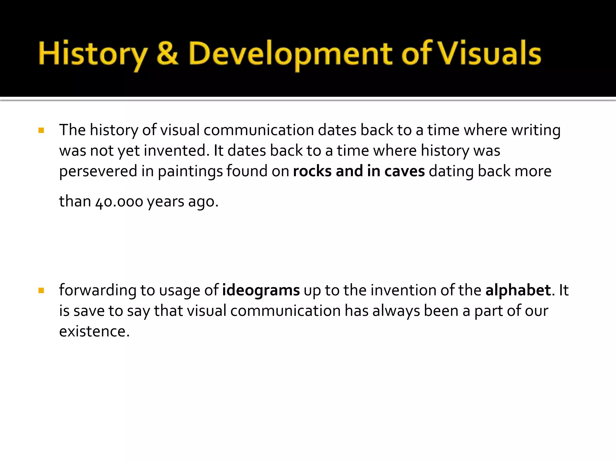 VISUAL COMMUNICATION | PPTX