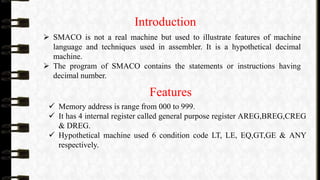 SIMULATING A SIMPLE MACHINE (smaco) | PPT