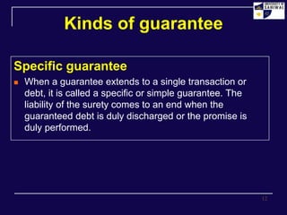 CHP#11 Indemnity and Guarantee.ppt contract | PPT