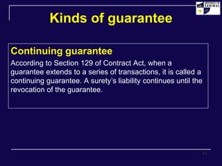 CHP#11 Indemnity and Guarantee.ppt contract | PPT