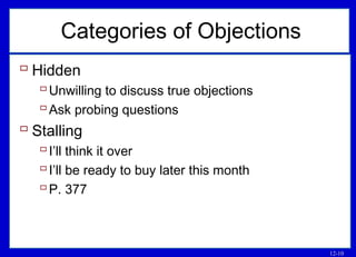 Chp 12 Prospects Objections ppt | PPT