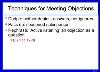 Chp 12 Prospects Objections ppt | PPT