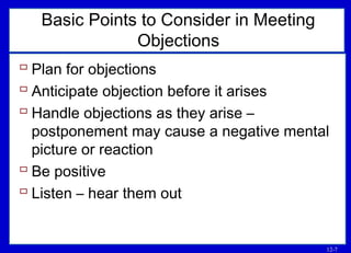 Chp 12 Prospects Objections ppt | PPT
