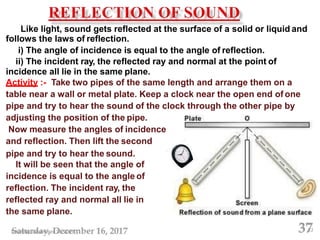 Sound school level 8th class ppt in detail | PPTX