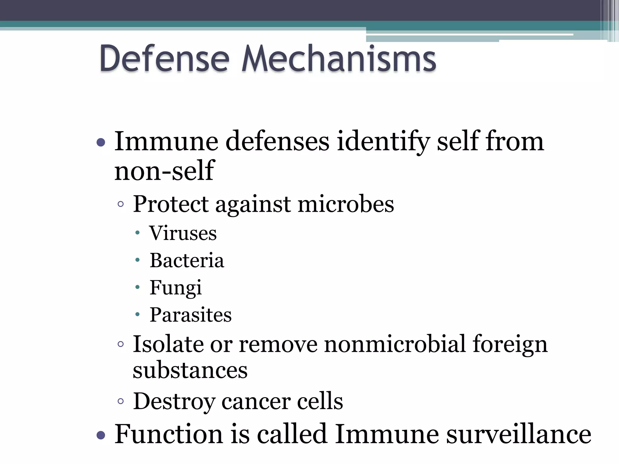 The immune system | PPTX