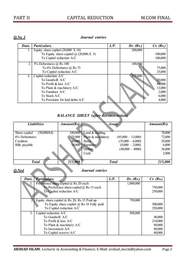 Chp 16. capital reduction (patr ii) | DOCX