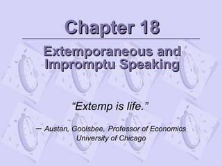 Chp 18 extemp | PPT