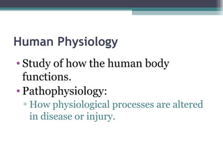 The study of body function | PPT | Endocrine and Metabolic Diseases ...