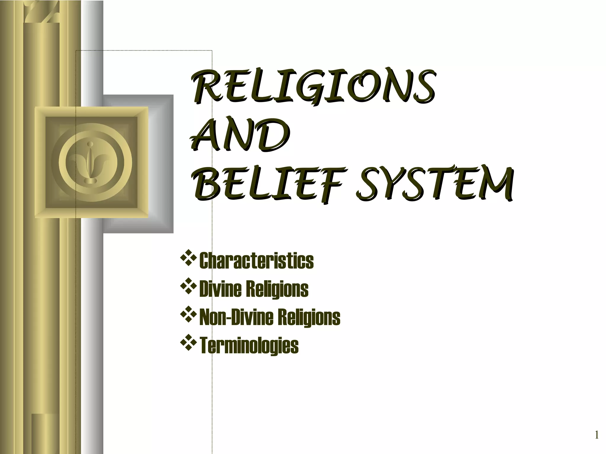 Chp2.religions & belief system | PPT