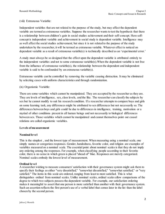 Research Methodology - Chapter 2 | DOCX