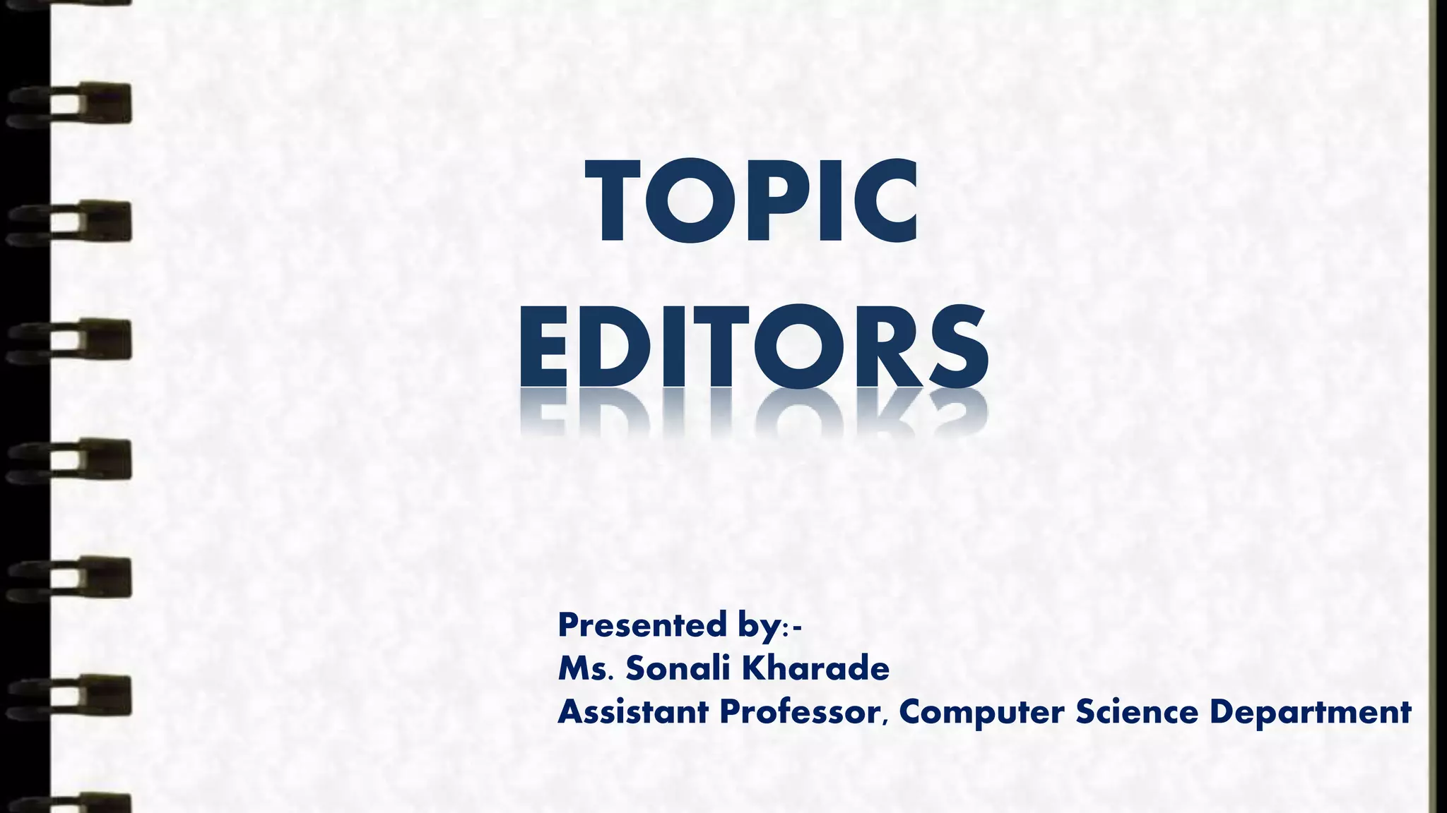 EDITORS | PPT