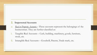 Types of accounts in financial accounting | PPTX