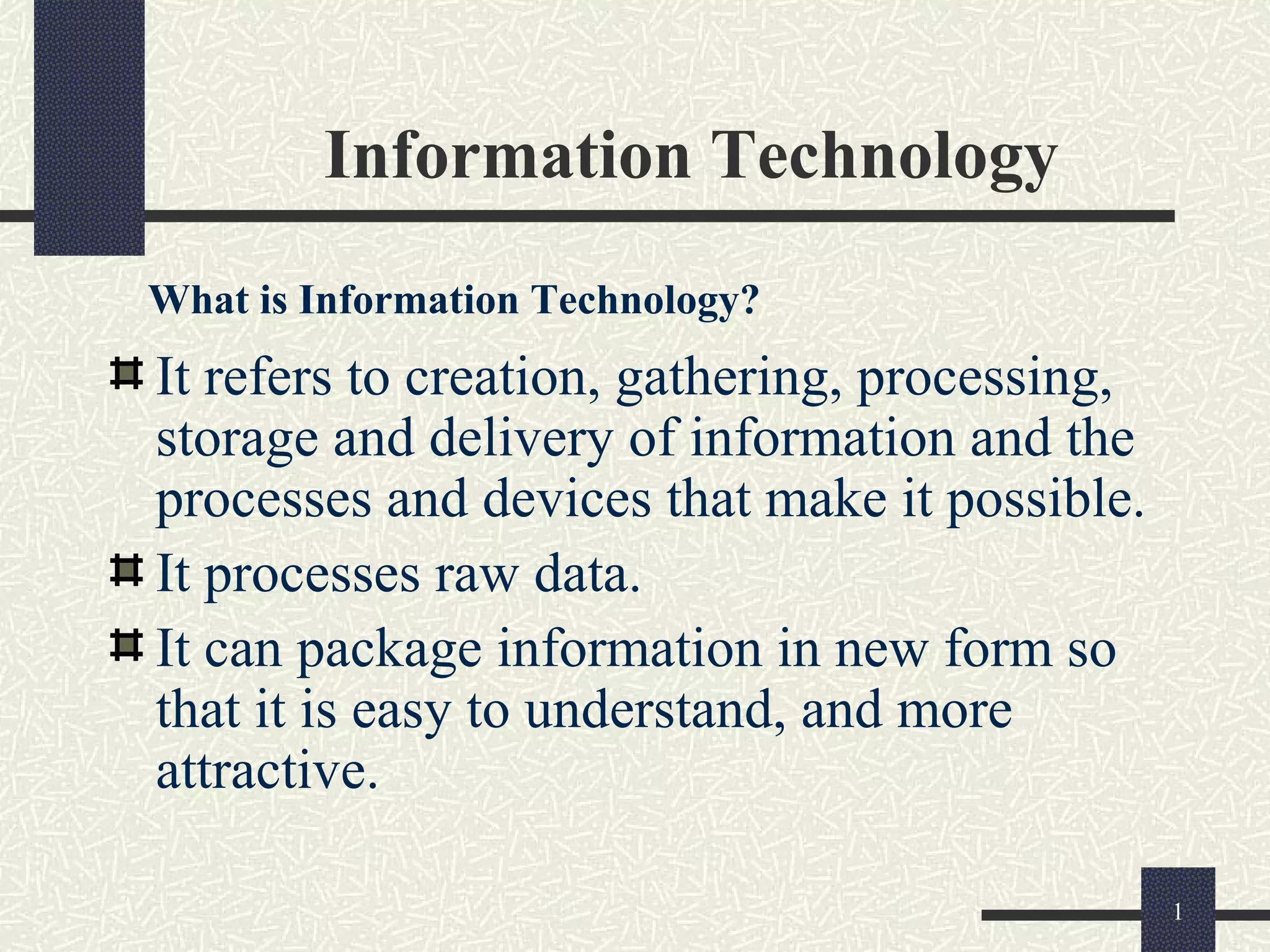 information technology | PPT