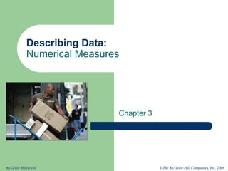 Probability and statistics : basics understanding of describing data | PPT