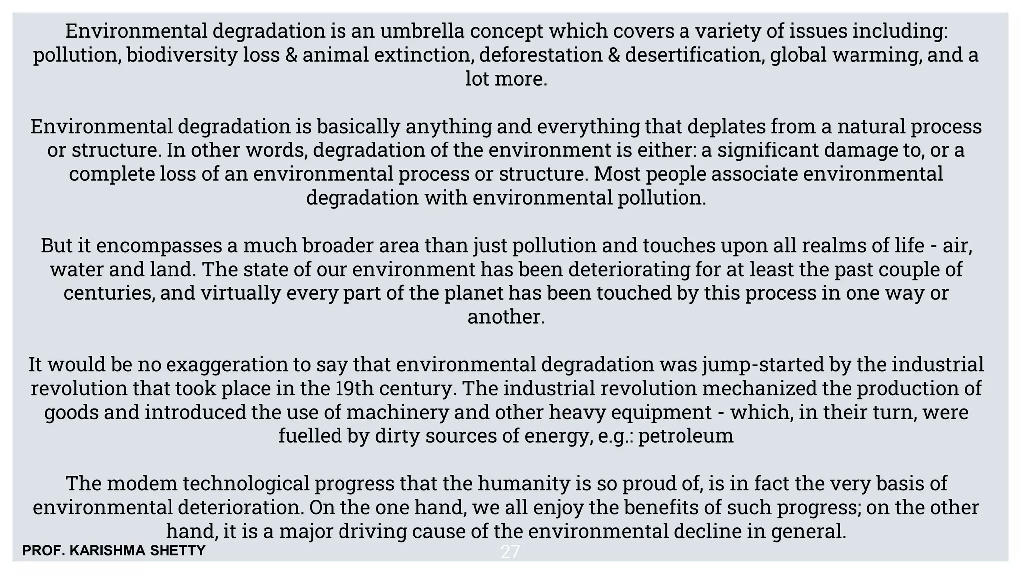 Ecology - Foundation Course Semester 2- Prof. Karishma Shetty | PPT