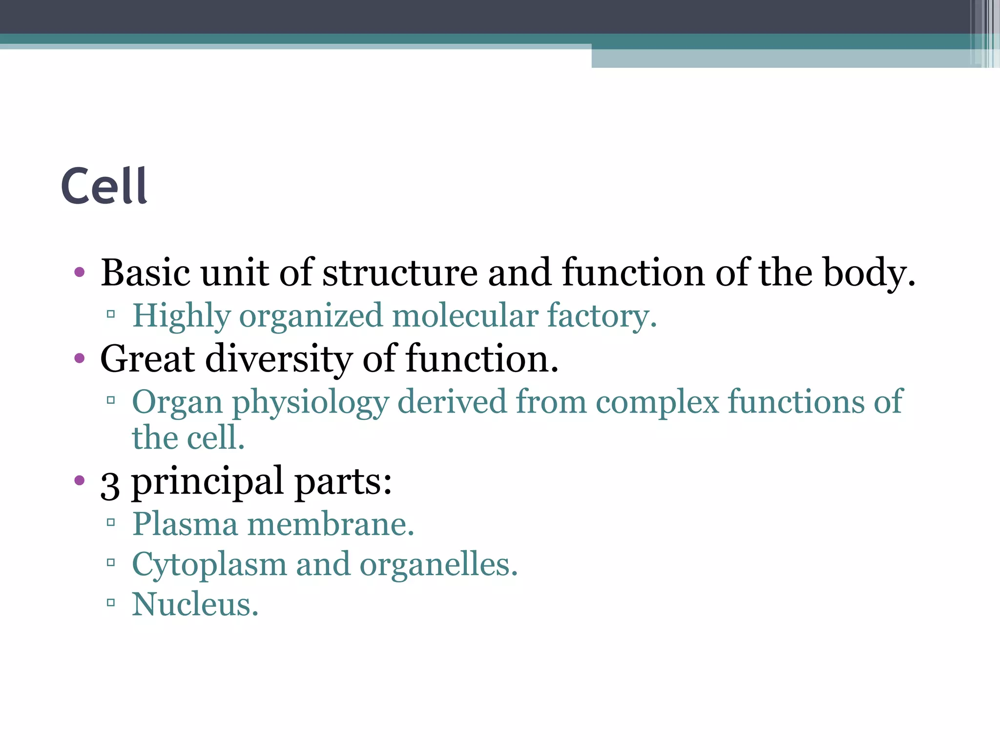 Cell structure and genetic control | PPT