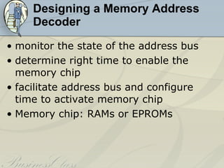 Chp3 designing bus system, memory & io copy | PPT