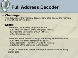 Chp3 designing bus system, memory & io copy | PPT