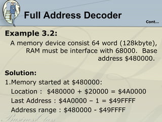 Chp3 designing bus system, memory & io copy | PPT