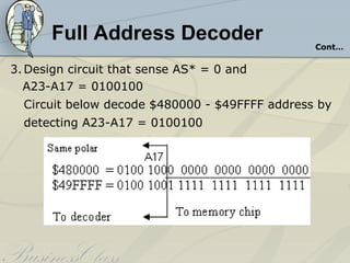 Chp3 designing bus system, memory & io copy | PPT