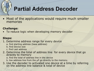 Chp3 designing bus system, memory & io copy | PPT