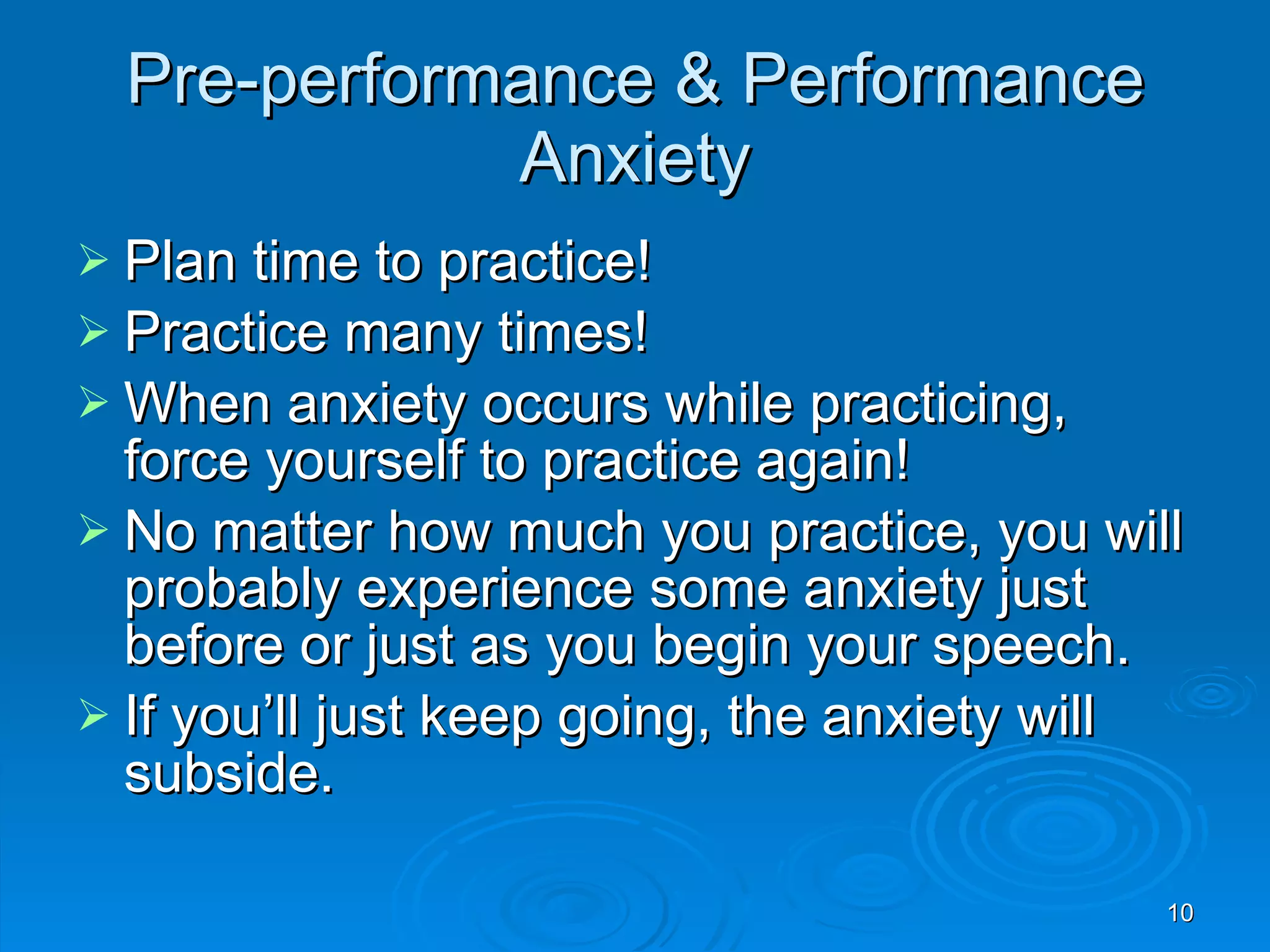 Chp3 managing speech anxiety | PPT