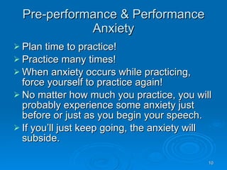 Chp3 managing speech anxiety | PPT