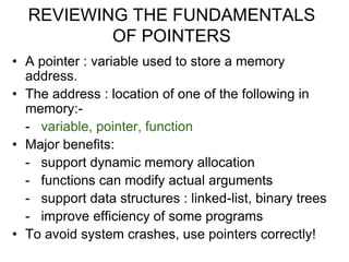Chp3(pointers ref) | PPTX | Programming Languages | Computing