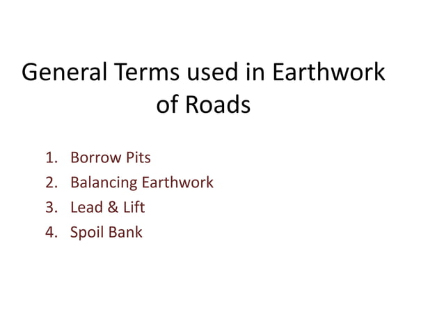 CONSTRUCTION OF ROADS | PPTX