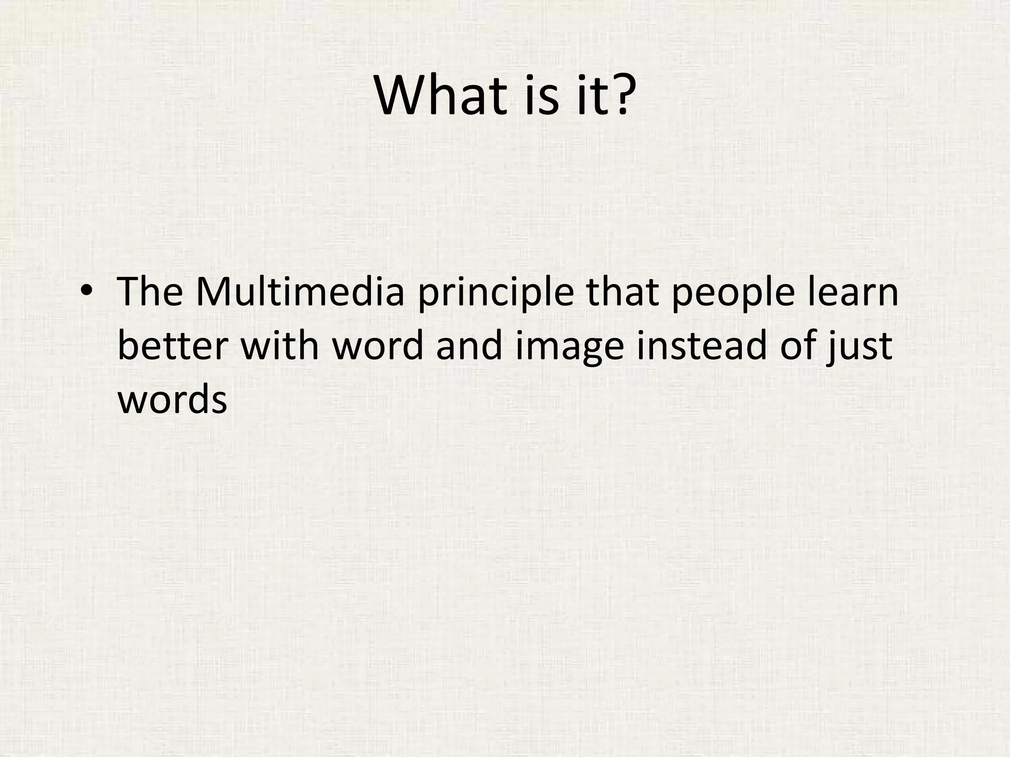 Marcus Thompson Multimedia Principle | PPT