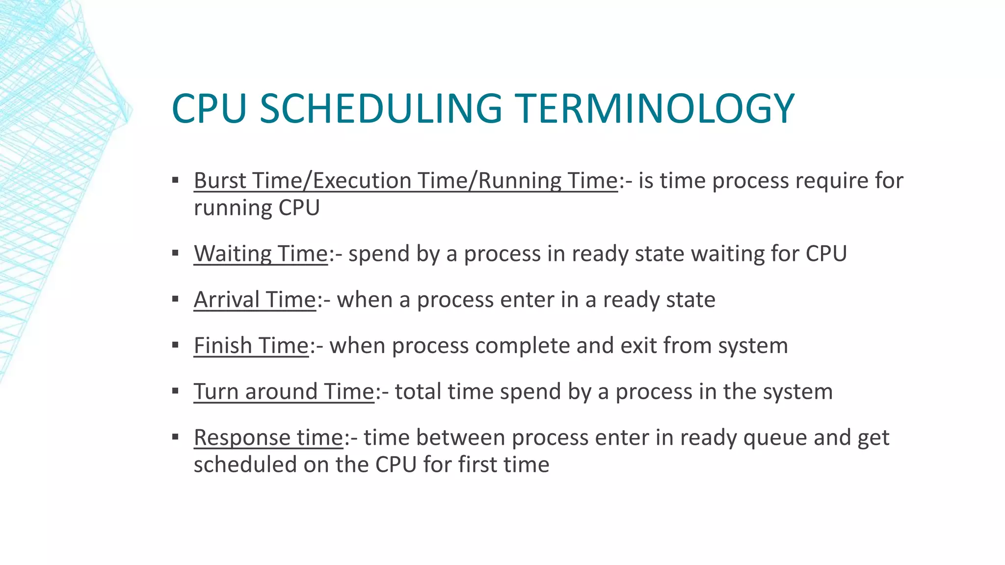 Cpu Scheduling Pptx Operating Systems Computer Software And Applications