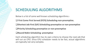 CPU Scheduling | PPTX | Operating Systems | Computer Software and ...
