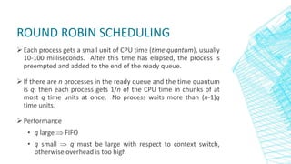 CPU Scheduling | PPTX | Operating Systems | Computer Software and Applications