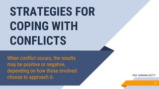 Managing Stress And Conflict In Contemporary Society- Foundation Course Semester 2- Prof ...