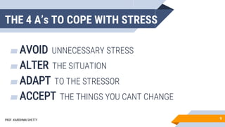 Managing Stress And Conflict In Contemporary Society- Foundation Course ...