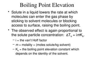 Understanding Colligative Properties: Boiling Point Elevation and ...